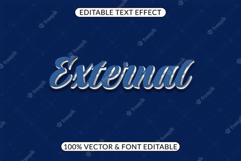 Premium Vector Easily Editable External Text Effect