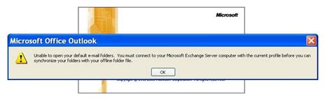 Outlook Error Unable To Open Default Email Folders With New Setups Collaboration