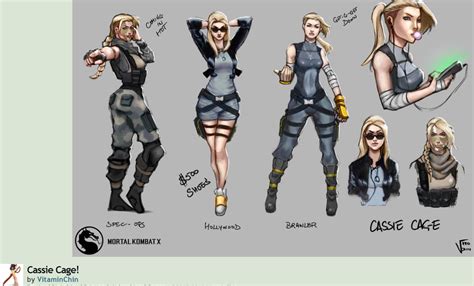 This Person Cassie Fanart Practically Became Mk11 Cassie Rmortalkombat