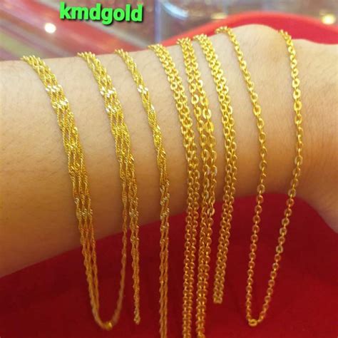 Kmdgold สร้อยคอทอง ครึ่งสลึง ทองแท้เยาวราช 96 5 ขายได้จำนำได้ สินค้ามี