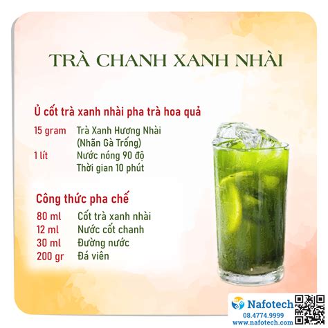 Công Thức Pha Chế Trà Xanh Việt Nam Hương Nhài Nhãn Hiệu Gà Trống