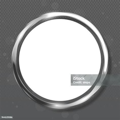 투명 한 배경에 추상 럭셔리 메탈 릭 배너입니다 실버 색상으로 배너 프레임 라운드 0명에 대한 스톡 벡터 아트 및 기타 이미지 0명 금속 금속의 Istock
