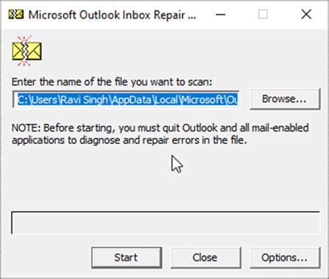 Fixed Outlook Data File Usage Is Disabled On This Computer Error