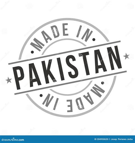 Made In Pakistan Stamp Logo Icon Symbol Design Seal National Product