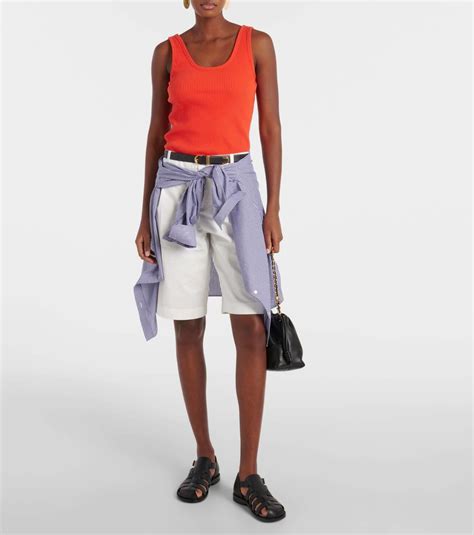 Vince High Rise Cotton Shorts Vince