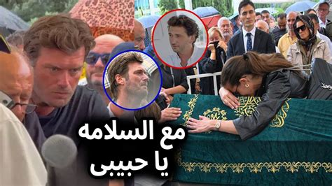 شاهد بالفيديو لحظة بكاء زوجة الممثل التركي خالد يوكاي علي نعشه وانهيار صديقه كيفانش تاتليتوغ