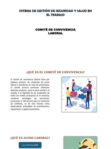 Comité De Convivencia Laboral Guía Completa Pdf Business