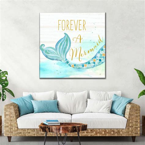 Mermaid Tale I Wall Art Watercolor By Cynthia Coulter