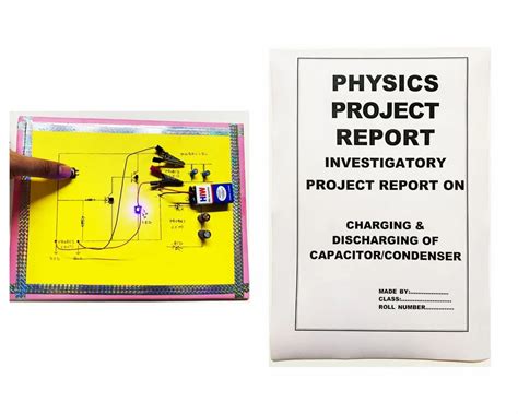 Capacitor Condenser Series And Parallel Physics Investigatory Project With Printed Report At
