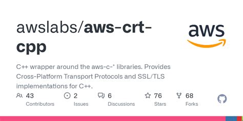 Github Awslabsaws Crt Cpp C Wrapper Around The Aws C Libraries Provides Cross Platform