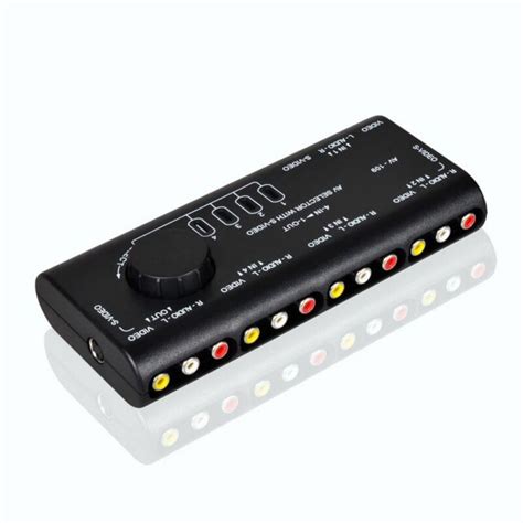 av switch 4 in 1 out audio video converter splitte grandado