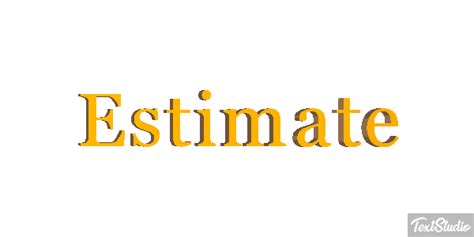 Estimate Word Animated  Logo Designs