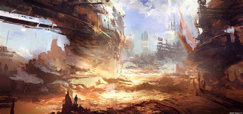 Post Apocalyptic Desert Landscape HD Wallpaper By Wadim Kashin