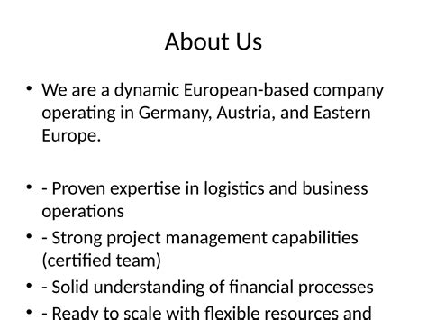 Partnership Proposal Eu Operator Su Pptx