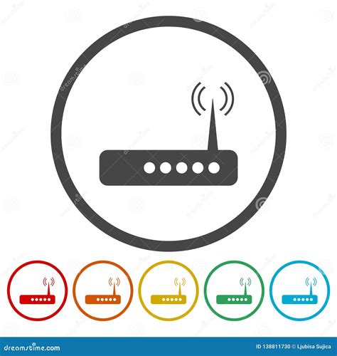 Router Icon Stock Vector Illustration Of Link Firewall 138811730