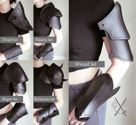 Shoulder Pauldron And Bracer Armor Patterns Fantasy Medieval Eva