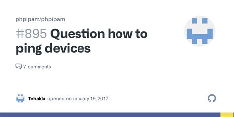 Question How To Ping Devices Issue 895 Phpipam Phpipam GitHub