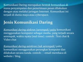 Tugas Dmc Klp 1 Komunikasi Dalam Jaringan PPTX