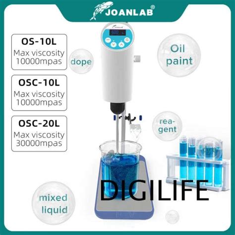 Promo Overhead Stirrer 10 Liter Joanlab Osc 10l Mixer Lab Electric