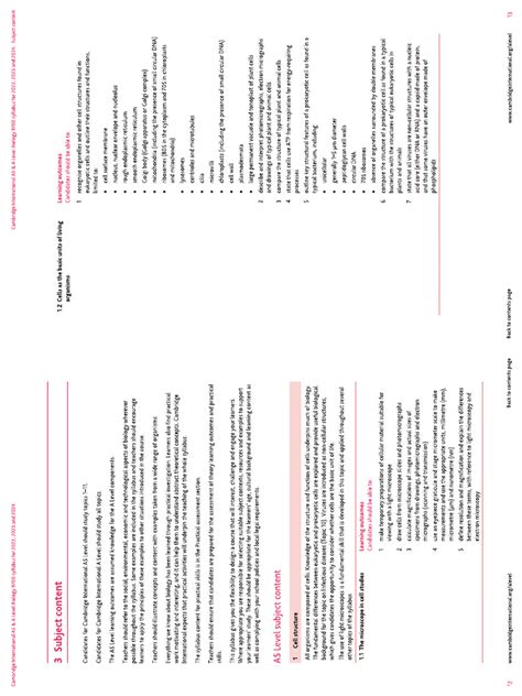 As Biology Syllabus 2024 Pdf