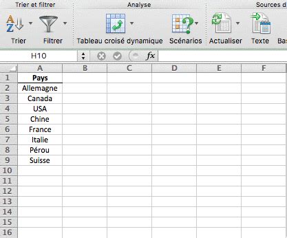 Changer Rapidement L Ordre D Une Liste Formule Excel