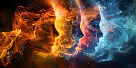 Premium Photo Artistic Representations Of Mental Health Conditions Like Schizophrenia And