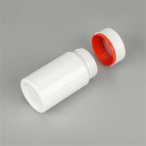 Pet Food Grade White Cylindrical Capsule Plastic Bottle Manufacturers