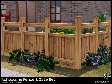Modthesims Ashbourne Fence And Gate Set Sims 4 House Building Sims Ashbourne