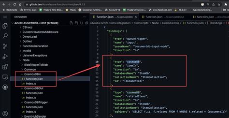 Correct Type Of Cosmos DB Binding Input Confuse In Official