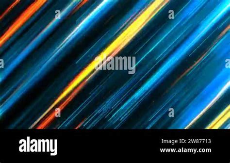 Abstract Neon Animated Background Of Randomly Moving Lines Led Strips