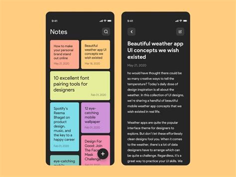 A Simple And Lightweight Note App App Design Inspiration Sticky Notes App App Design