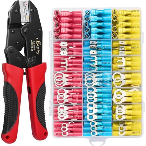 Lukyamzn 30 Pieces Heat Shrink Wire Connectors With Tinned Copper