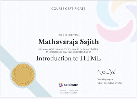 sajith mathavaraja on linkedin html webdevelopment sololearn