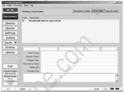 Service Manual HP E TEC Engine Managment Module Diagnostic Software Functions Crowley