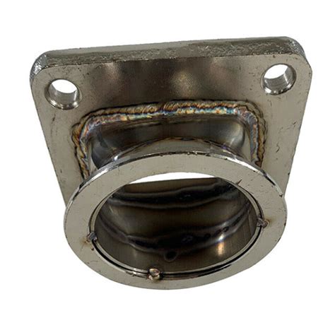 T4 4 Bolt To 25v Band Straight Stainless Steel Turbo Flange Conversion
