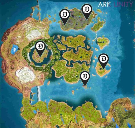 Ark Survival Ascended The Center Resource Map