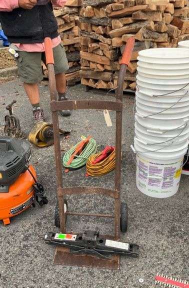 Winding Scissor Jackno Handle Two Handle Hand Truck Mismatch Wheels