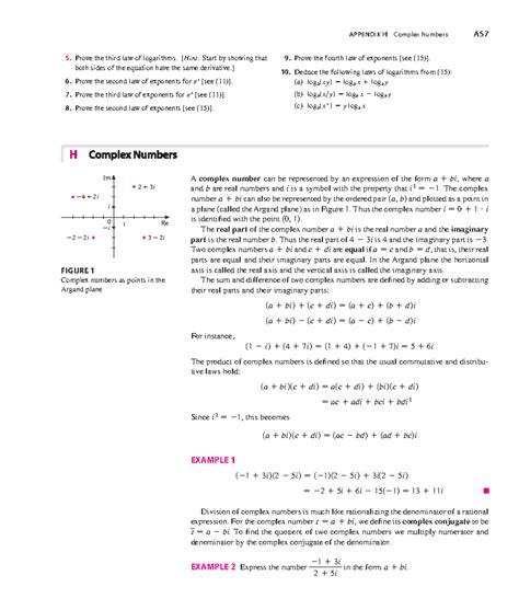 Appendix Laws Of Logarithms And Complex Numbers Math 101 Studocu
