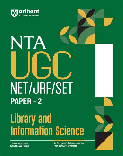 Nta Ugc Netjrfset Paper 2 Library And Information Science Arihantbooks