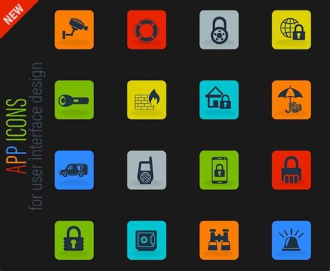 Premium Vector Security Icon Set
