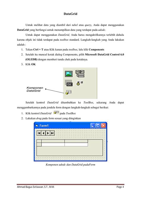 Tutorial Koneksi Database Menggunakan Komponen Adodc Pdf
