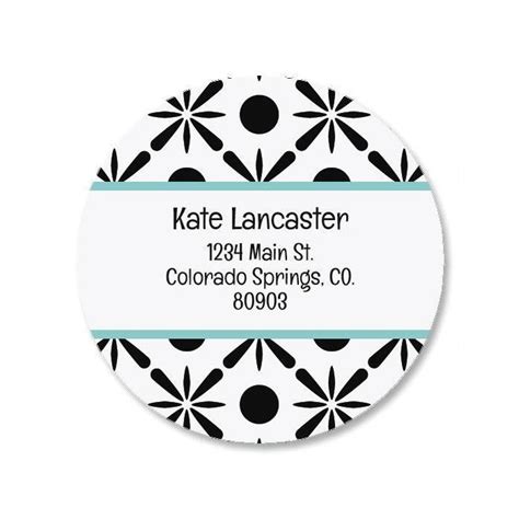 Stately Round Address Labels Current Catalog