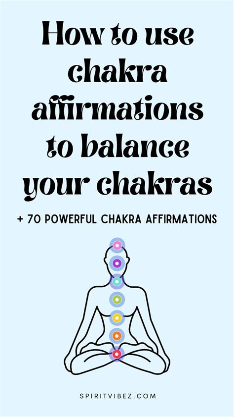70 Chakra Affirmations To Balance Your 7 Chakras Artofit