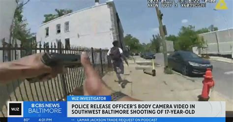 Baltimore Police Release Body Camera Video Of Officer Shooting 17 Year