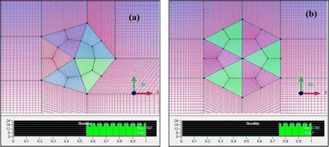 Meshing Of Building Models With Quality Check A Pentagonal And B