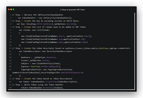 Sameer Ahmed S On Linkedin 6 Steps To Generate Jwt Token Link To Gist