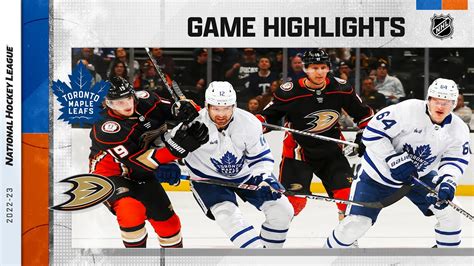 Maple Leafs Ducks 1030 Nhl Highlights 2022 Youtube