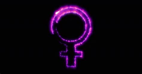 Animation Of The Female Symbol Venus W Stock Video Pond