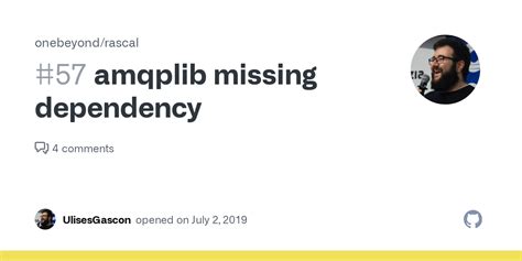 Amqplib Missing Dependency · Issue 57 · Onebeyondrascal · Github