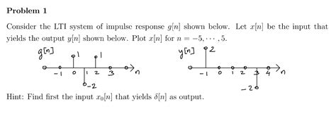 Solved Problem yłn Consider the LTI system of impulse Chegg